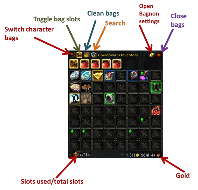 World of Warcraft (WoW) AddOn Spotlight: Bagnon - Arcane Intellect